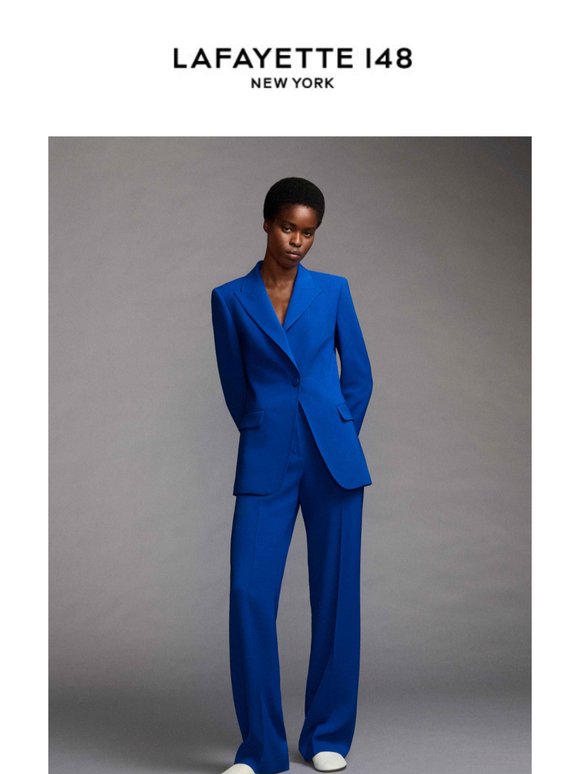 Lafayette 148 New York: Color Refresh: The New Blue Suit | Milled
