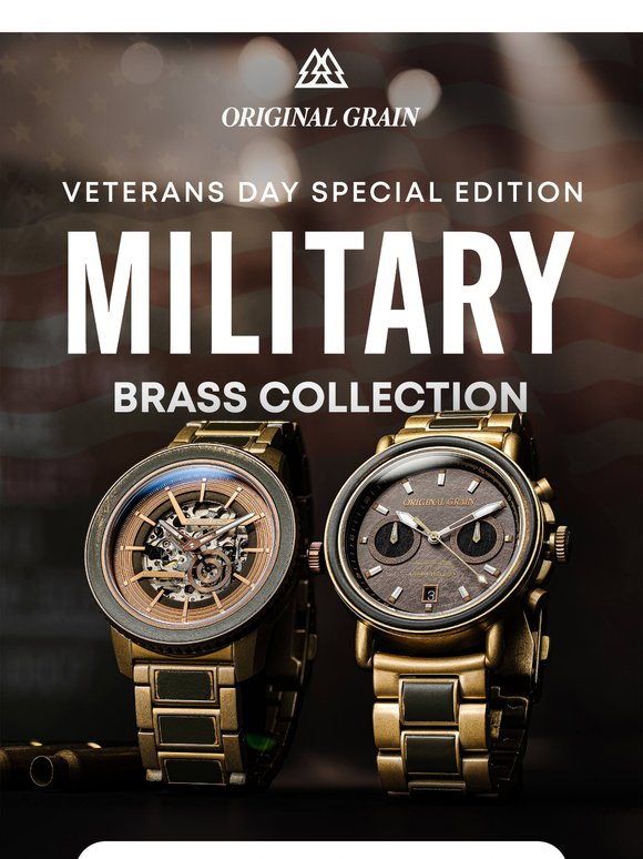 Original Grain: Just Dropped: Military Brass Edition | Milled