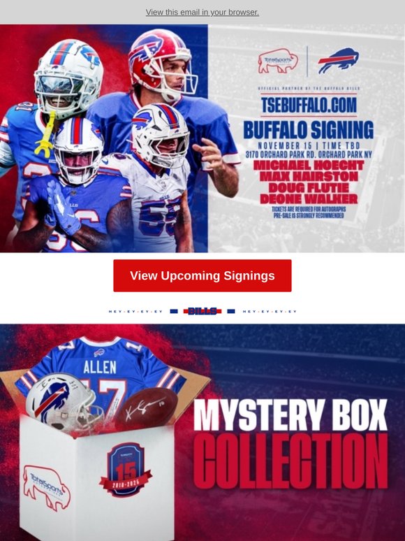 Buffalo Bills: MYSTERY BOXES, SIGNINGS & MORE FROM TSE BUFFALO! | Milled