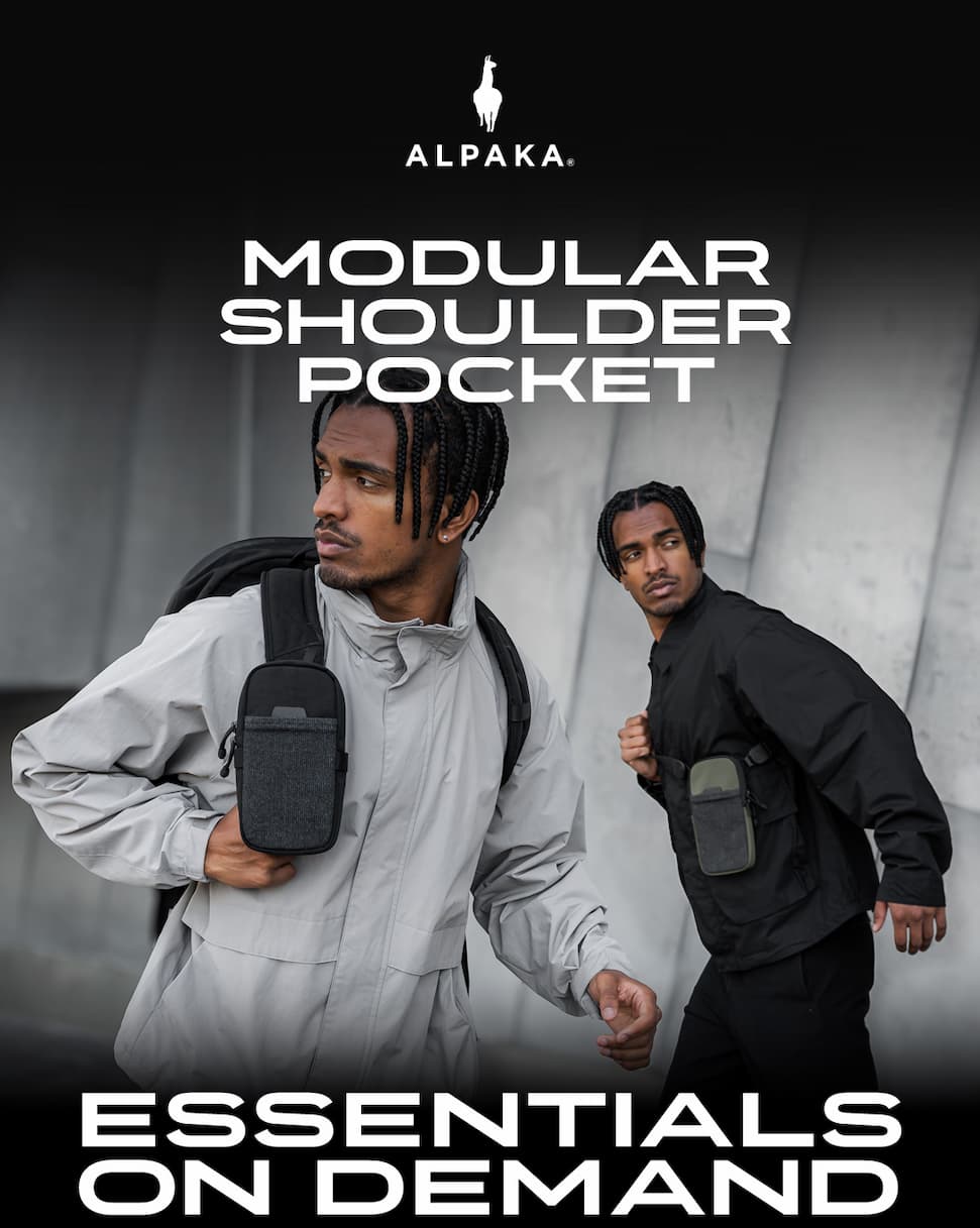ALPAKA: [NEW] Reach, grab, go: Modular Shoulder Pocket 🏃 | Milled