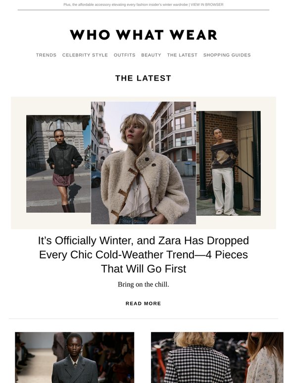 Who What Wear: Zara just dropped every cold-weather trend—4 pieces that ...