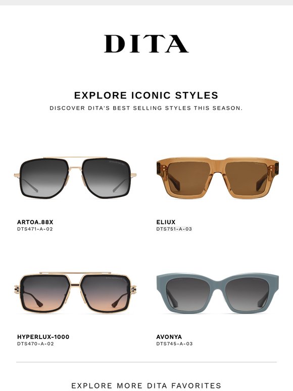 DITA Eyewear: Best Sellers - Favored by our DITA family around the ...
