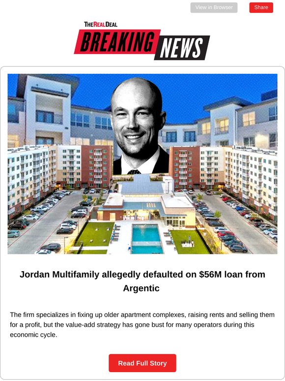 The Real Deal: BREAKING: Foreclosure looms for value-add firm’s Denton ...