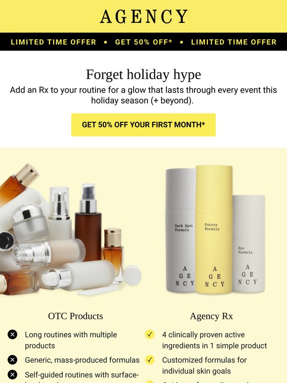 Agency Skincare: Holiday-ready skin starts here | Milled