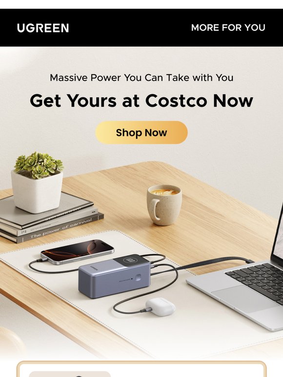 UGREEN: Ultra-Powerful UGREEN Power Bank Now Available at Costco | Milled
