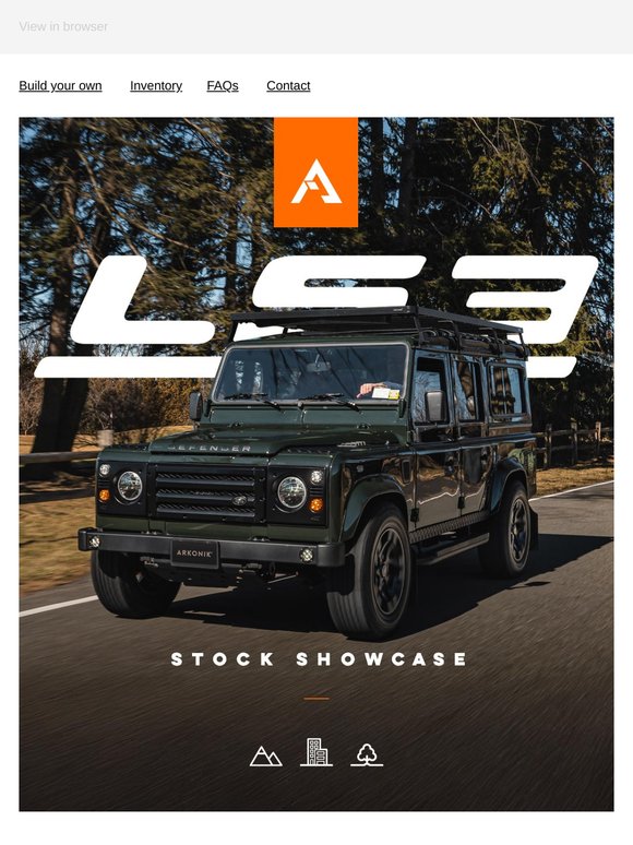 Arkonik: LS3 Power. Defender Soul. Ready Today. | Milled