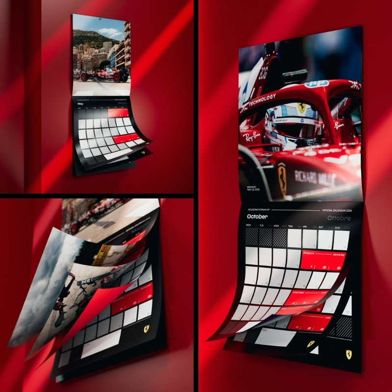 Automobilist: The Official 2026 Ferrari Wall Calendar Has Arrived | Milled