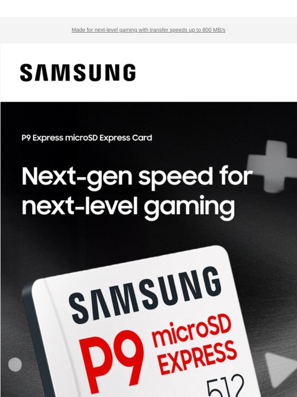 Samsung: —, 🆕 next-gen P9 Express microSD Express Card is here! | Milled