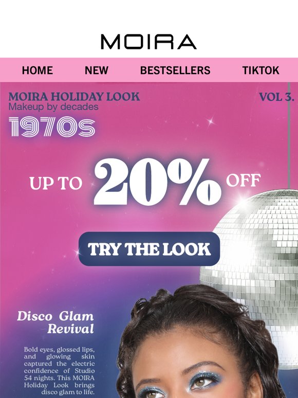 MOIRA Beauty: 1970s Sale Week Is Here—Up to 20% Off Iconic Looks! | Milled