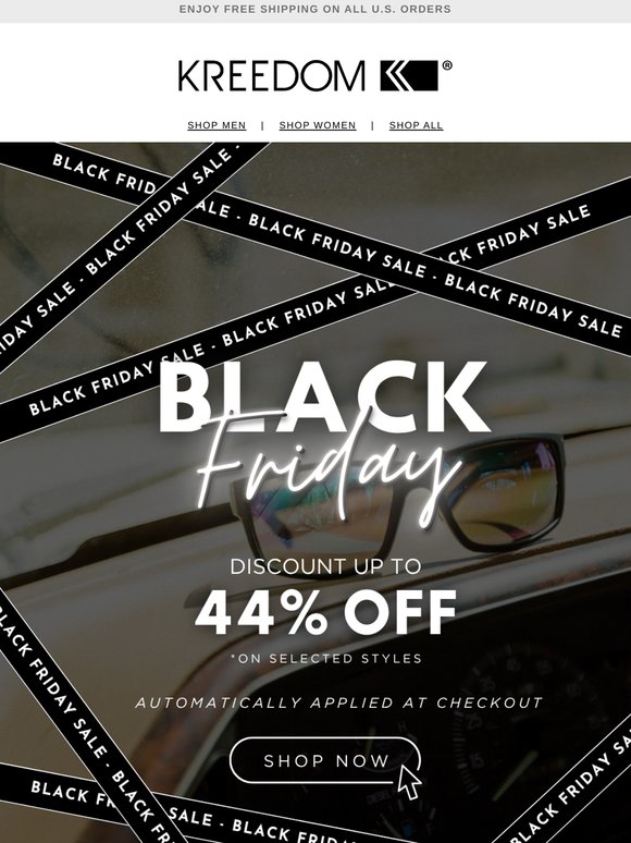 Kreedom Eyewear: IT’S ON: Black Friday Starts NOW ⚡ | Milled