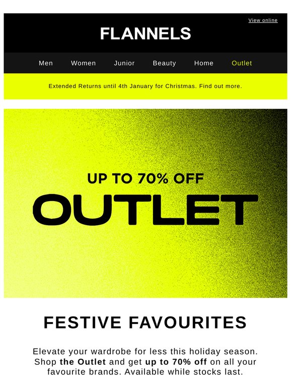 Flannels: Outlet savings inside | Milled