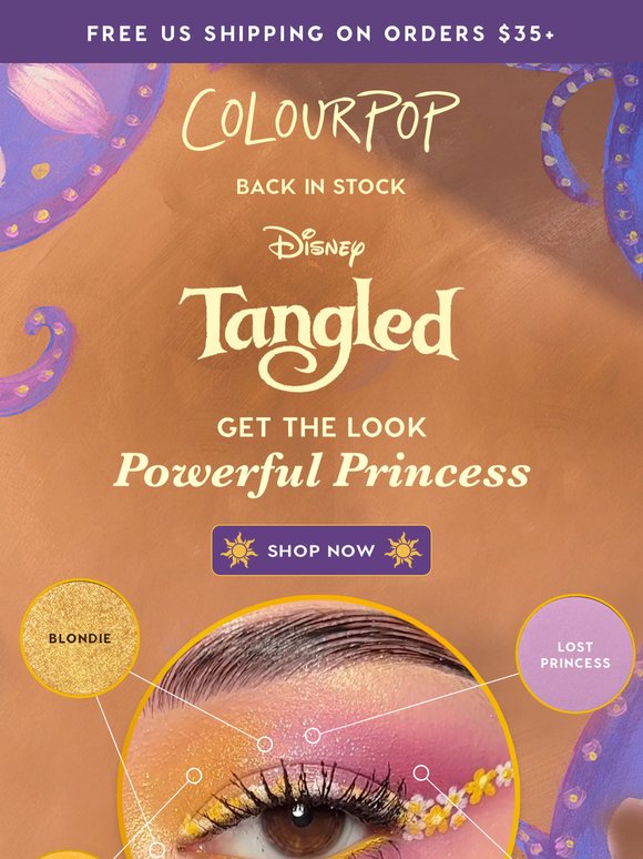 ColourPop: Don't miss out on the Disney Tangled Palette 💜 | Milled