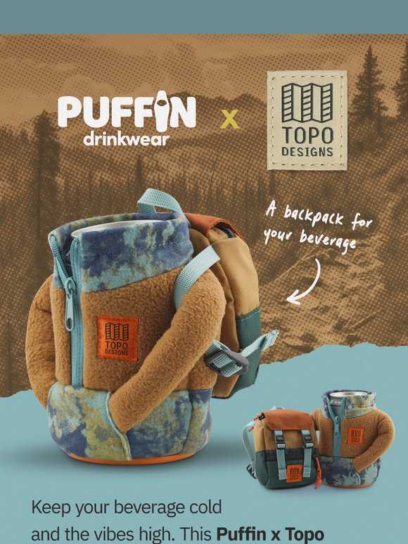 Topo Designs: 🐧 Puffin Drinkwear x Topo Designs is here | Milled
