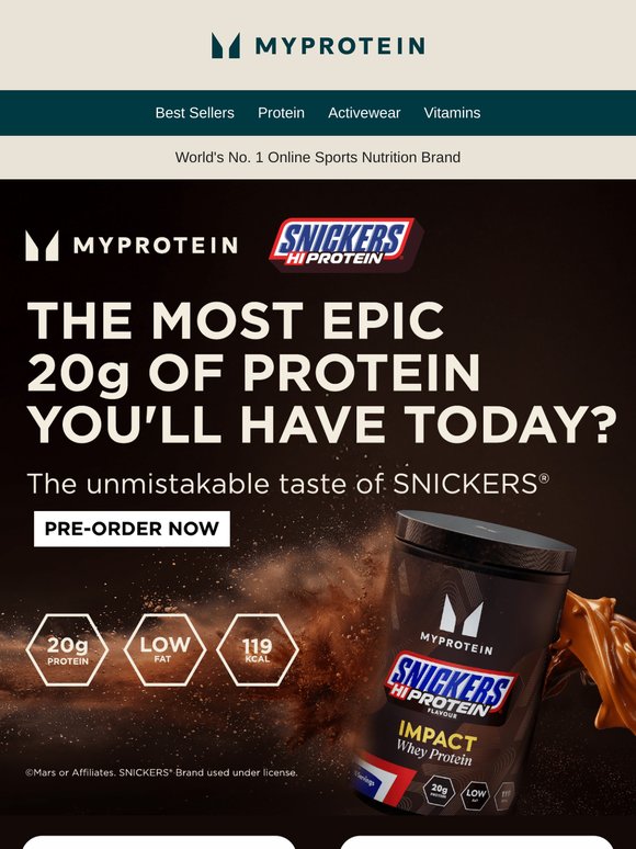 Myprotein: Myprotein x SNICKERS: Our most epic drop yet 🔥 | Milled