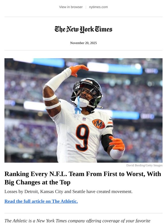The New York Times Store: All 32 N.F.L. teams ranked from first to ...
