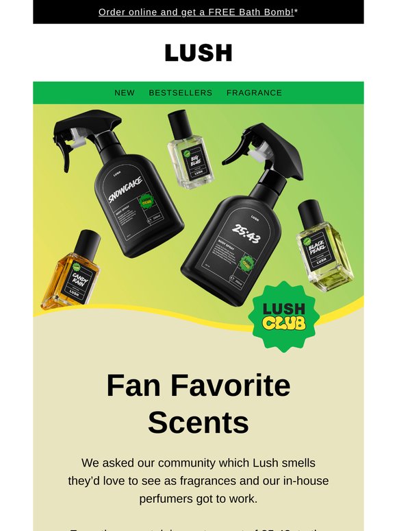 Lush: Our latest fragrance drop is here 👀 | Milled