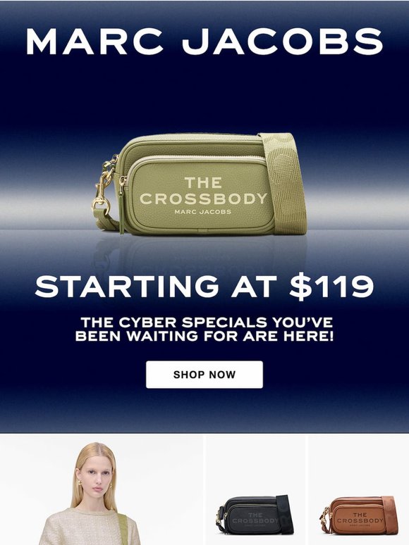 Marc Jacobs: CYBER SPECIALS Have Arrived 👀 Starting at $119 | Milled