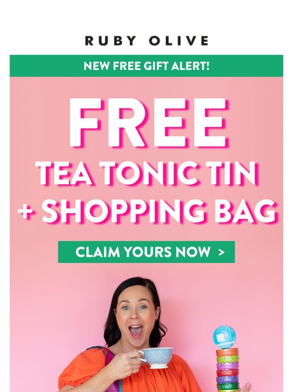 Ruby Olive: NEW FREEBIE ALERT 🚨 Tea Tonic Treat Inside! | Milled
