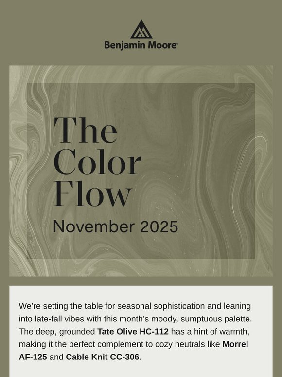 Benjamin Moore: Harvest Moments of Elegance with November’s The Color ...