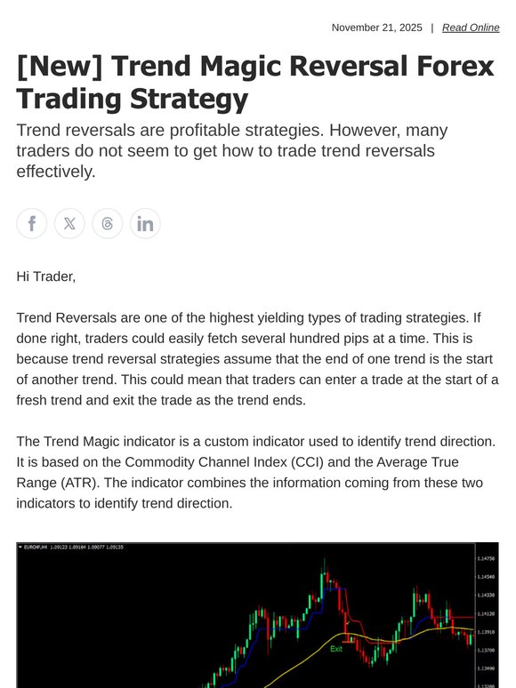 Forex MT4 Indicators: [New] Trend Magic Reversal Forex Trading Strategy ...