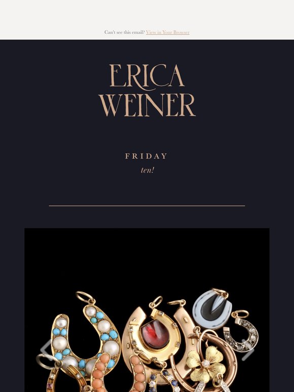 Erica Weiner: Friday TEN: Horseshoes en masse. 🤞🍀 | Milled