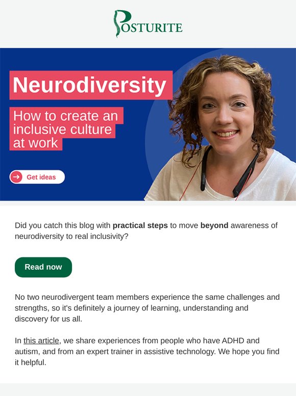 Posturite: How to create a supportive framework for neurodiversity | Milled