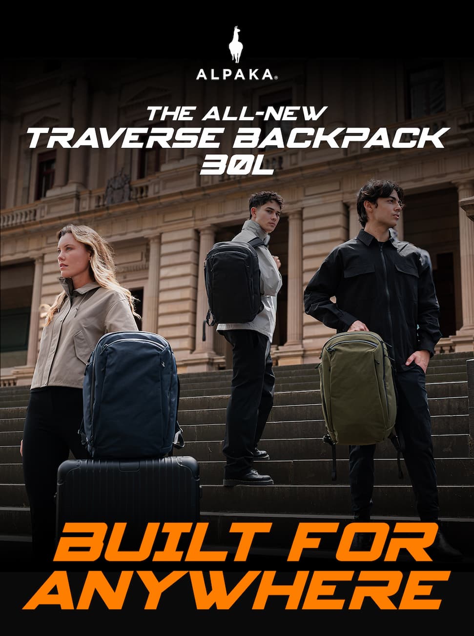 ALPAKA: [NEW] Traverse Backpack 30L — Travel smarter, pack better | Milled