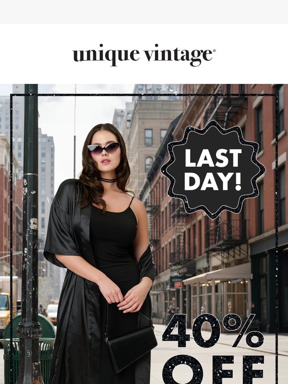Unique Vintage: ALL BLACK EVERYTHING Sale Ending! | Milled