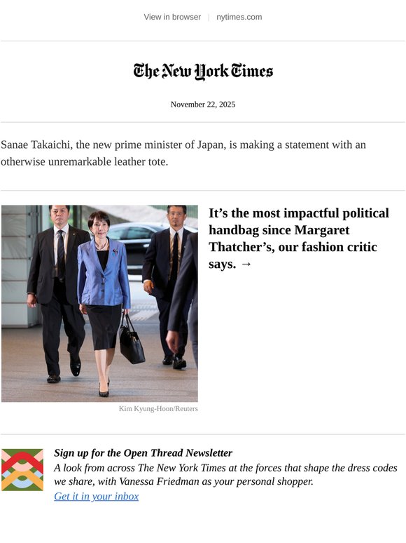 The New York Times Store: The most impactful political handbag since ...
