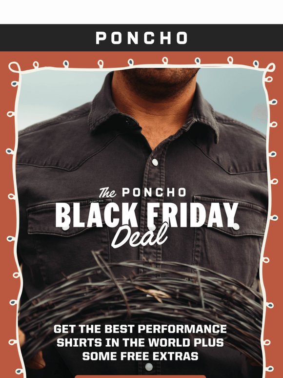 Poncho: Our Black Friday Deal is Live! | Milled