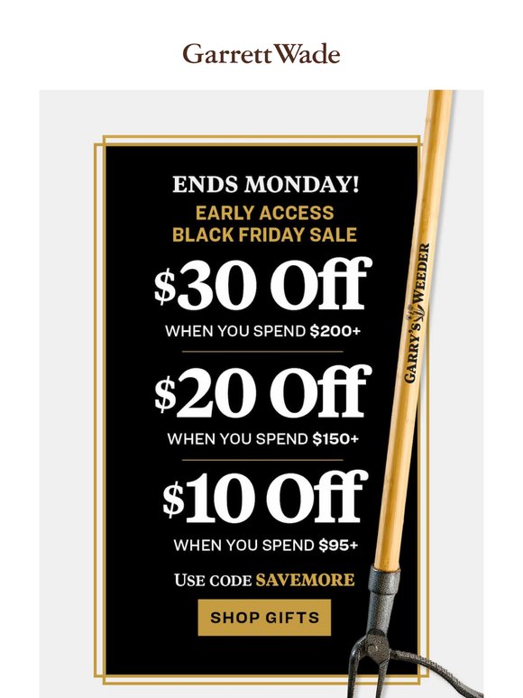 Garrett Wade: 🔴 $30 off! | Milled