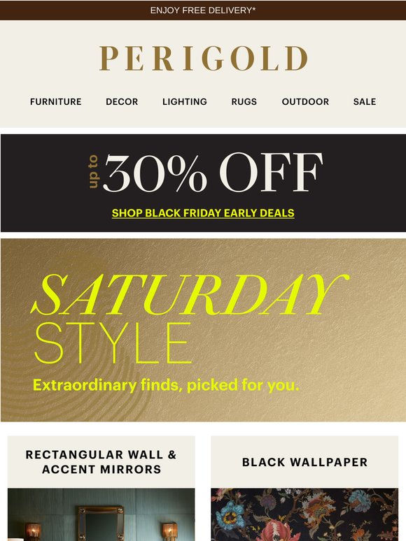 Perigold: Saturday style inspo: Rectangular wall accent mirrors | Milled