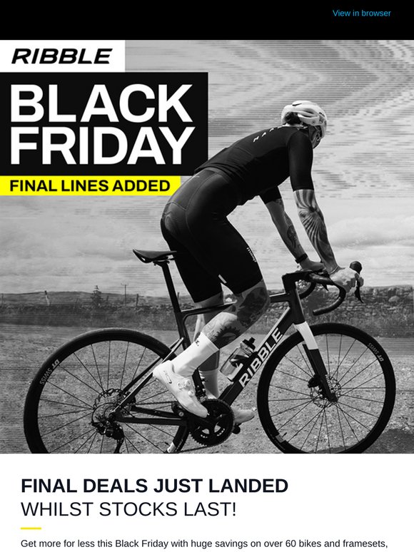 Ribble Cycles: BLACK FRIDAY: Final Lines Added | Milled