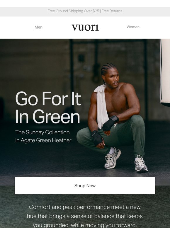 Vuori: Just Dropped: New Sunday Collection Color | Milled