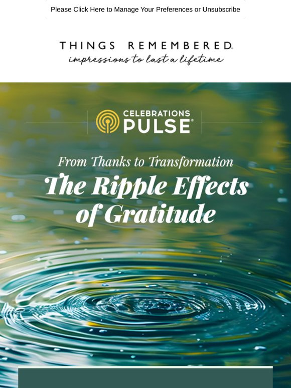 Things Remembered: Why Gratitude Matters Now More Than Ever | Milled