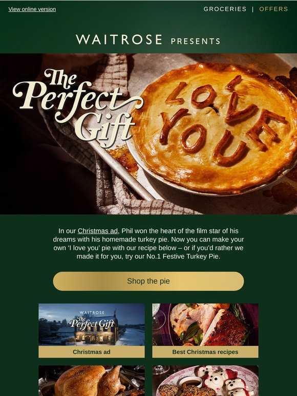 Waitrose: Try the pie that won her heart 🥧 💖 | Milled