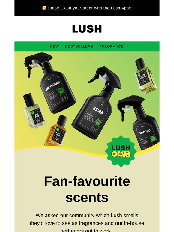 Lush: Our latest fragrance drop is here 👀 | Milled