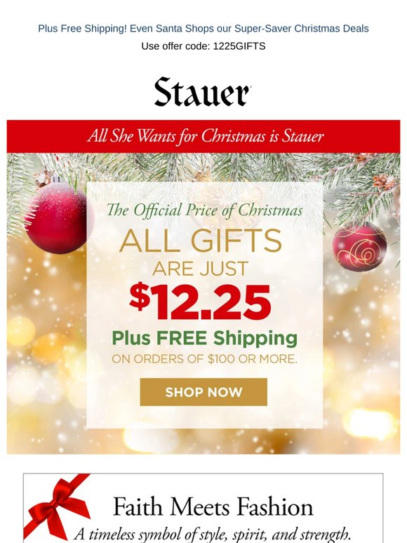 Stauer: Quick, Default First Name Everyone’s snagging the $12.25 deal ...