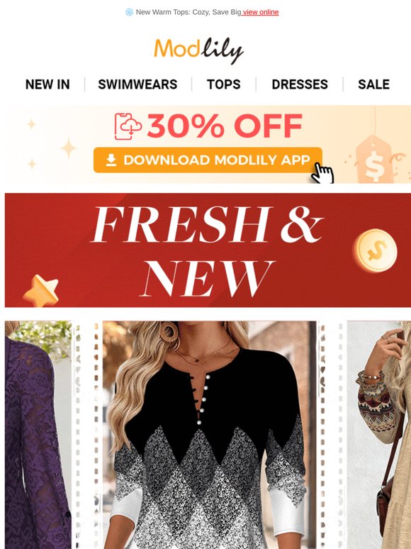 Modlily: 🔥 New Cozy Tops: Cold-Ready | Milled