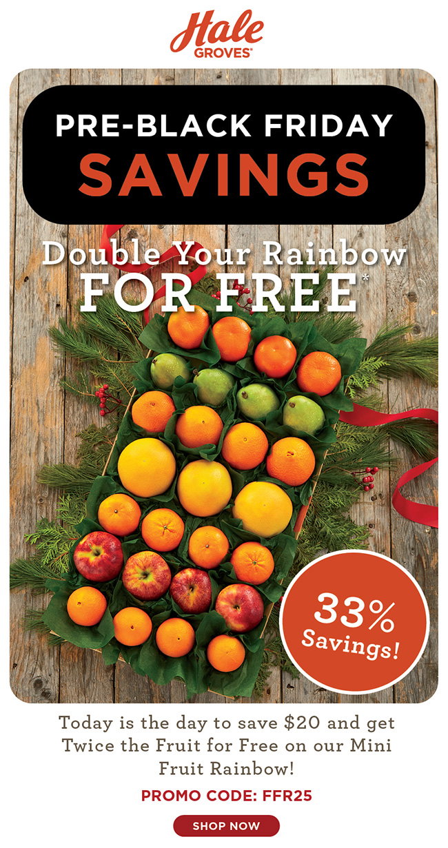 Hale Groves: FREE Fruit Inside - Double Your Mini Fruit Rainbow for ...