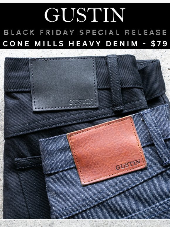 Gustin: Fast Mover - $79 Cone Mills Heavy Denim 2 Ways | Milled