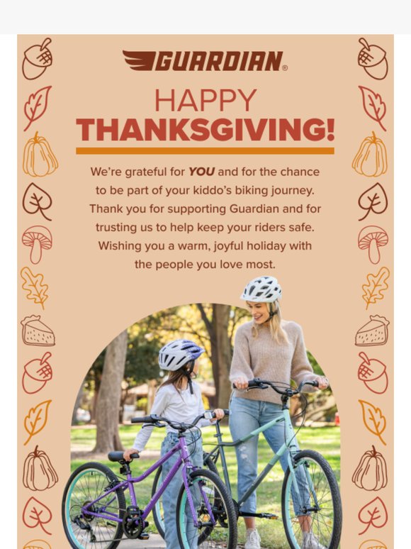 Guardian Bikes: Happy Thanksgiving from Guardian 🧡 | Milled