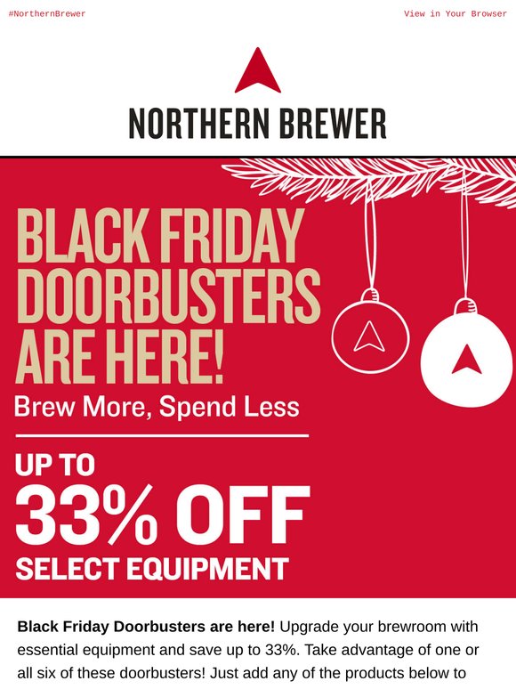 Northern Brewer: Gravy, leftovers, and… Doorbusters 🍻 | Milled