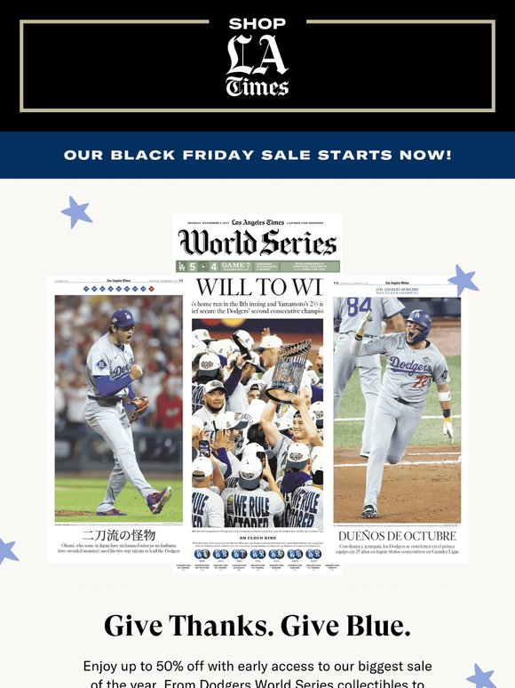 Los Angeles Times: A Thanksgiving feast of Dodgers favorites | Milled