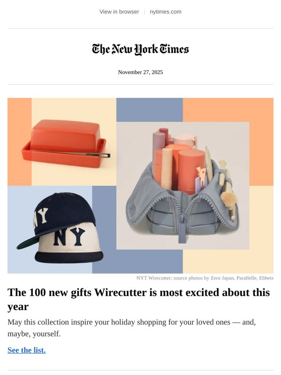 The New York Times Store: The 100 new gifts Wirecutter is most excited ...