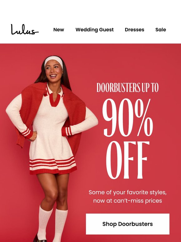 Lulus: Shop Doorbusters Starting at $4! | Milled