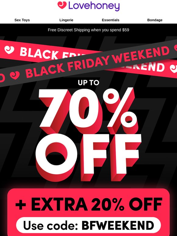 Lovehoney: 3..2..1...It's Black Friday GO TIME! 🏁 | Milled