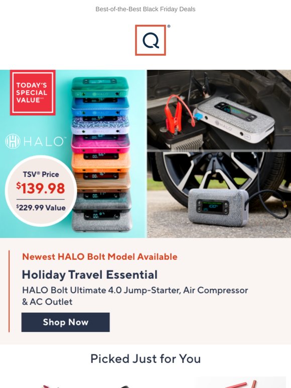 QVC: Weekend Surge! HALO & Free Ship | Milled