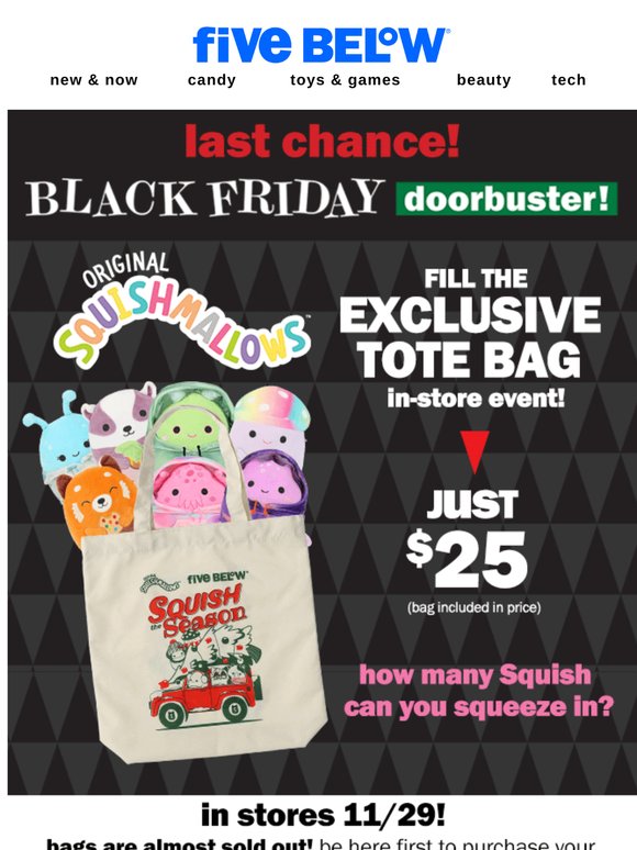 Five Below: last chance 🚨 BIG doorbusters ending soon! | Milled
