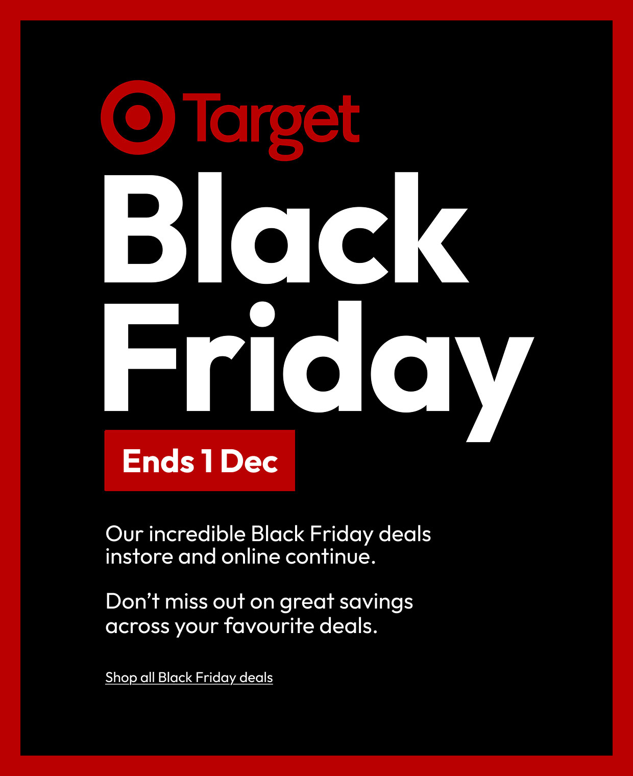 Target: Seen all our Black Friday deals?! | Milled